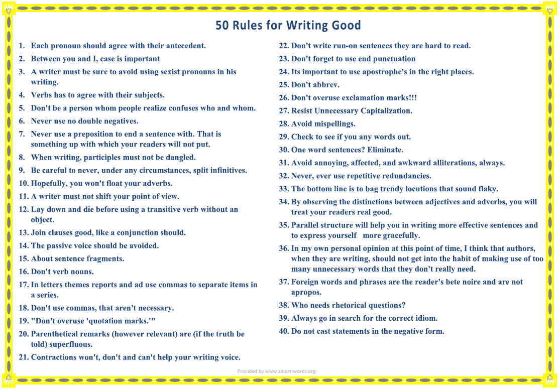 Writing Tips English